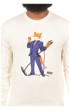MEN WHITE AKOO SINATRA SWEATER – Xclusive Gear